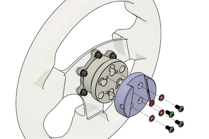 Installing Quick release to a wheel - Simucube Online Guide